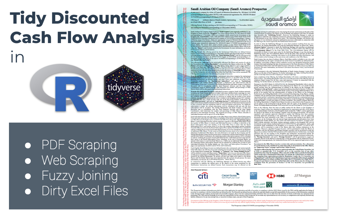Tidy Discounted Cash Flow Analysis In R for Company Valuation 
