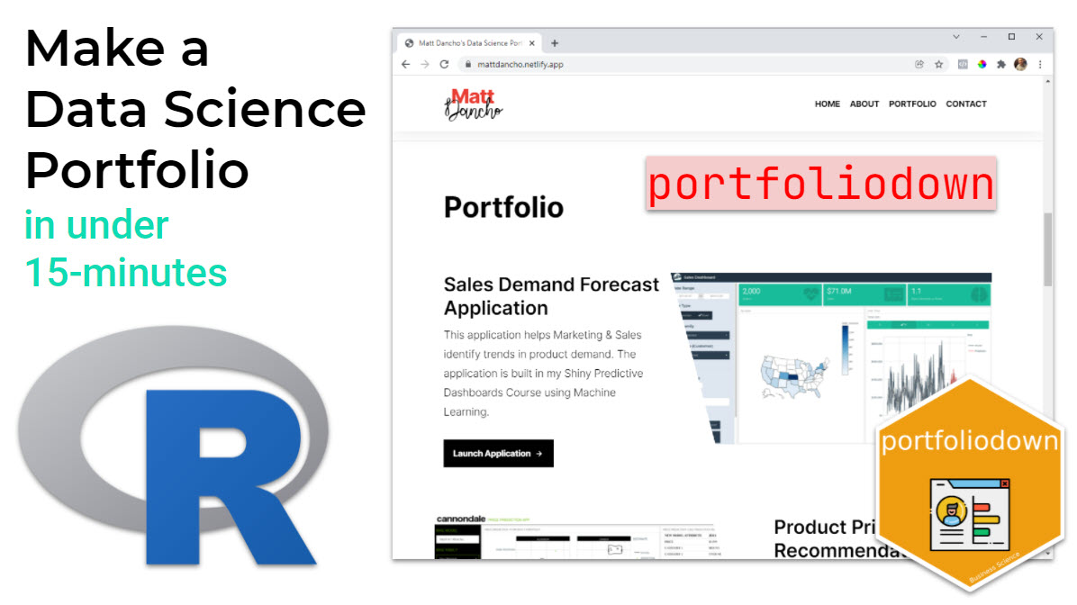 Introducing Portfoliodown The Data Science Portfolio Website Builder 